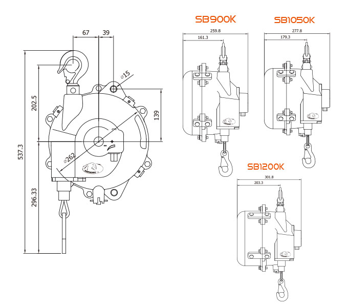 Super Duty Metal Housing Spring Balancer